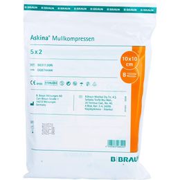 B.Braun Askina Mullkompressen 10x10 cm steril 5X2 St