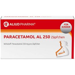 ALIUD Paracetamol Al 250 Z&auml;pfchen bei akuten Schmerzen und Fieber 10 St