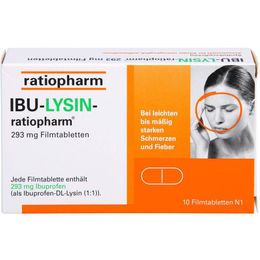 IBU-LYSIN-ratiopharm 293 mg Filmtabletten 10 St