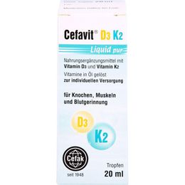 Cefavit D3 K2 Liquid pur Tropfen zum Einnehmen 20 ml