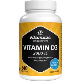 Vitamaze GmbH Vitamin D3 2.000 I.E. vegetarisch Tabletten 240 St