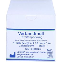 Verbandmull 10 cmx5 m 4fach steril 1 St