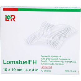 Lomatuell H Salbent&uuml;ll 10x10 cm steril 10 St