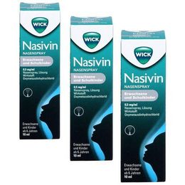 Wick Nasivin Nasenspray Erw./Schulkinder 0,5 mg/ml 3 St