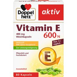 Queisser Doppelherz Vitamin E 600 N Weichkapseln 80 St