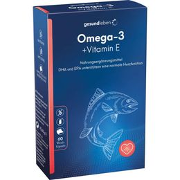 Gesund Leben Omega-3 1.000 mg Kapseln+Vitamin E 60 St