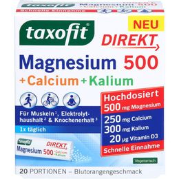 MCM KLOSTERFRAU Vertr. GmbH Taxofit Magnesium 500+Calcium+Kalium Direkt Gran. 20 St