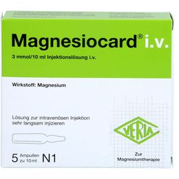 Verla-Pharm Arzneimittel GmbH & Co. KG Magnesiocard i.v. Injektionsl&ouml;sung 5X10 ml