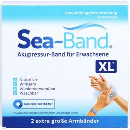 SEA-BAND Akupressurband f.Erwachsene Xl grau 2 St