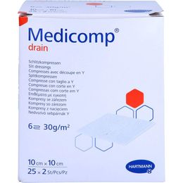 Paul Hartmann AG Medicomp drain Schlitzkomp.steril 10x10 cm 6fach 25X2 St