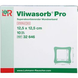 ACA M&uuml;ller Vliwasorb Pro superabsorb.Komp.steril 12,5x12,5 cm 10 St