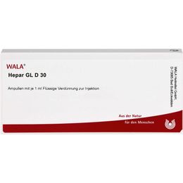 WALA Hepar Gl D 30 Ampullen 10X1 ml