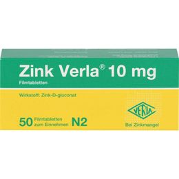 Verla-Pharm Arzneimittel GmbH & Co. KG Zink Verla 10 mg Filmtabletten 50 St
