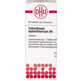 DHU-Arzneimittel Yohimbinum Hydrochloricum D 4 Tabletten 80 St