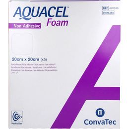 ACA Müller Aquacel Foam nicht adhäsiv 20x20 cm Verband 5 St