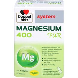 Queisser Doppelherz Magnesium 400 Pur system Kapseln 60 St