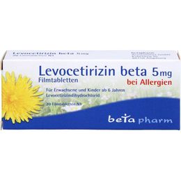 betapharm Levocetirizin beta 5 mg Filmtabletten 20 St