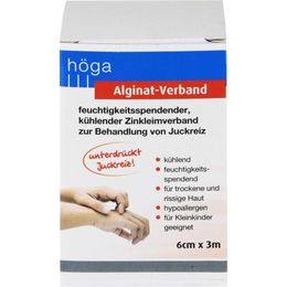 ALGINAT-Verband 6 cmx3 m kühlender Zinkleimverband 1 St