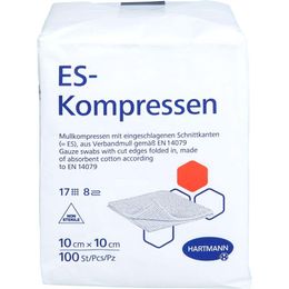 ES-KOMPRESSEN unsteril 10x10 cm 8fach 100 St