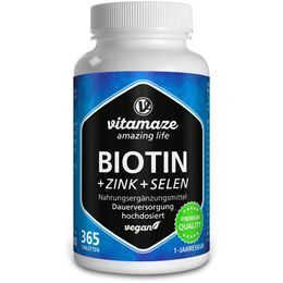 Vitamaze GmbH Biotin 10 mg hochdosiert+Zink+Selen Tabletten 365 St