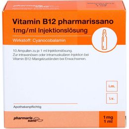 Vitamin B12 Pharmarissano 1 mg/ml Inj.-Lsg.Amp. 10X1 ml