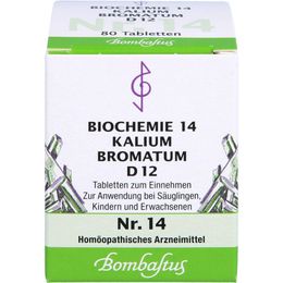 Bombastus Biochemie 14 Kalium bromatum D 12 Tabletten 80 St
