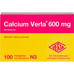 Verla-Pharm Arzneimittel GmbH & Co. KG Calcium Verla 600 mg Filmtabletten 100 St