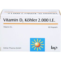 K&ouml;hler Pharma GmbH Vitamin D3 K&ouml;hler 2.000 I.E. Kapseln 60 St