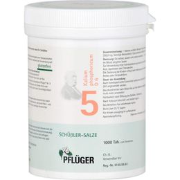 Pfl&uuml;ger&reg; Biochemie Pfl&uuml;ger 5 Kalium phosphoricum D 6 Tabl. 1000 St