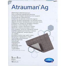 Atrauman Ag 5x5 cm steril Kompressen 10 St