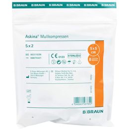 B.Braun Askina Mullkompressen 5x5 cm steril 5X2 St