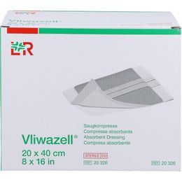 EurimPharm Arzneimittel Vliwazell Saugkompressen steril 20x40 cm 12 St