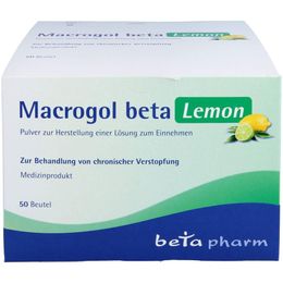 betapharm Macrogol beta Lemon Plv.z.Her.e.Lsg.z.Einnehmen 50 St