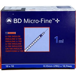 Bd MICRO-FINE+ Insulinspr.1 ml U100 0,33x12,7 mm 100 St