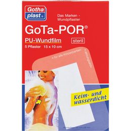 GOTA-POR Pu Wundfilm 15x10 cm steril Pflaster 5 St