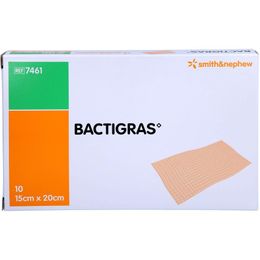 smith&nephew Bactigras antiseptische Paraffingaze 15x20 cm 10 St