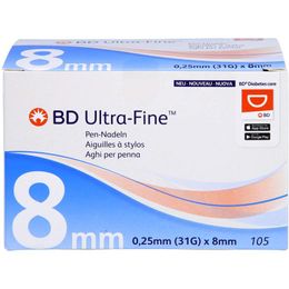 EMRA-MED Arzneimittel GmbH Bd ULTRA-FINE Pen-Nadeln 8 mm 31 G 0,25 mm 105 St
