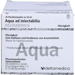 Aqua Ad iniectabilia Plastik 20X20 ml