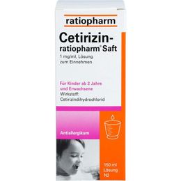 CETIRIZIN-ratiopharm Saft 150 ml