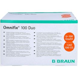 B.Braun Omnifix Duo 100 Insulinspr.1 ml 100X1 ml