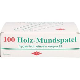 B&uuml;ttner-Frank Mundspatel Holz einzeln verpackt 100 St