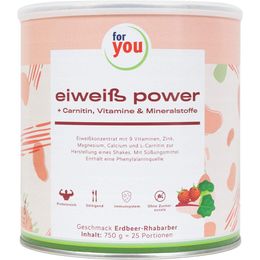 For You eiwei&szlig; power Erdbeere Pulver 750 g