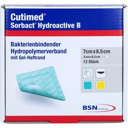 Avitamed Cutimed Sorbact Hydroactive B Gel-V.7x8,5 cm haft. 12 St