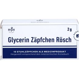 Glycerin Z&auml;pfchen R&ouml;sch 2 g gegen Verstopfung 10 St