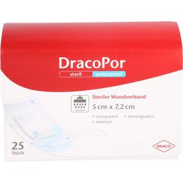 Dracopor waterproof Wundverband 5x7,2 cm steril 25 St