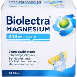 HERMES Arzneimittel Biolectra Magnesium 243 mg forte Zitrone Br.-Tabl. 40 St