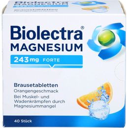 HERMES Arzneimittel Biolectra Magnesium 243 mg forte Orange Brausetab. 40 St