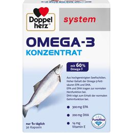 Queisser Doppelherz Omega-3 Konzentrat system Kapseln 30 St