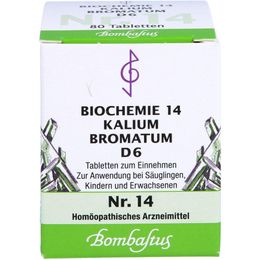 Bombastus Biochemie 14 Kalium bromatum D 6 Tabletten 80 St