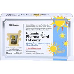 Vitamin D3 Pharma Nord 20 &mu;g Kapseln 120 St